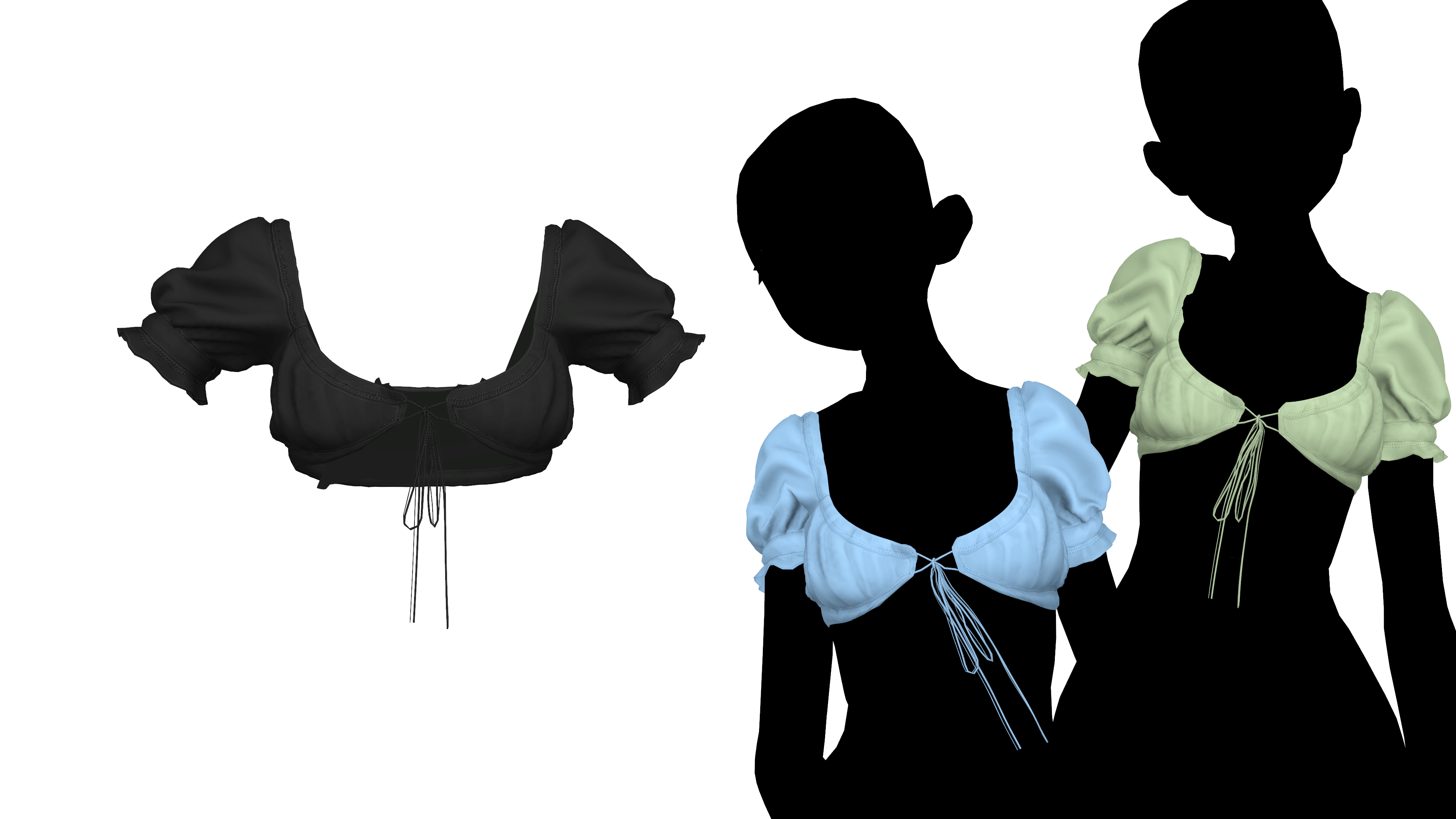 MMD - Sims 4 Ruched Crop Top by fake-n-true on DeviantArt