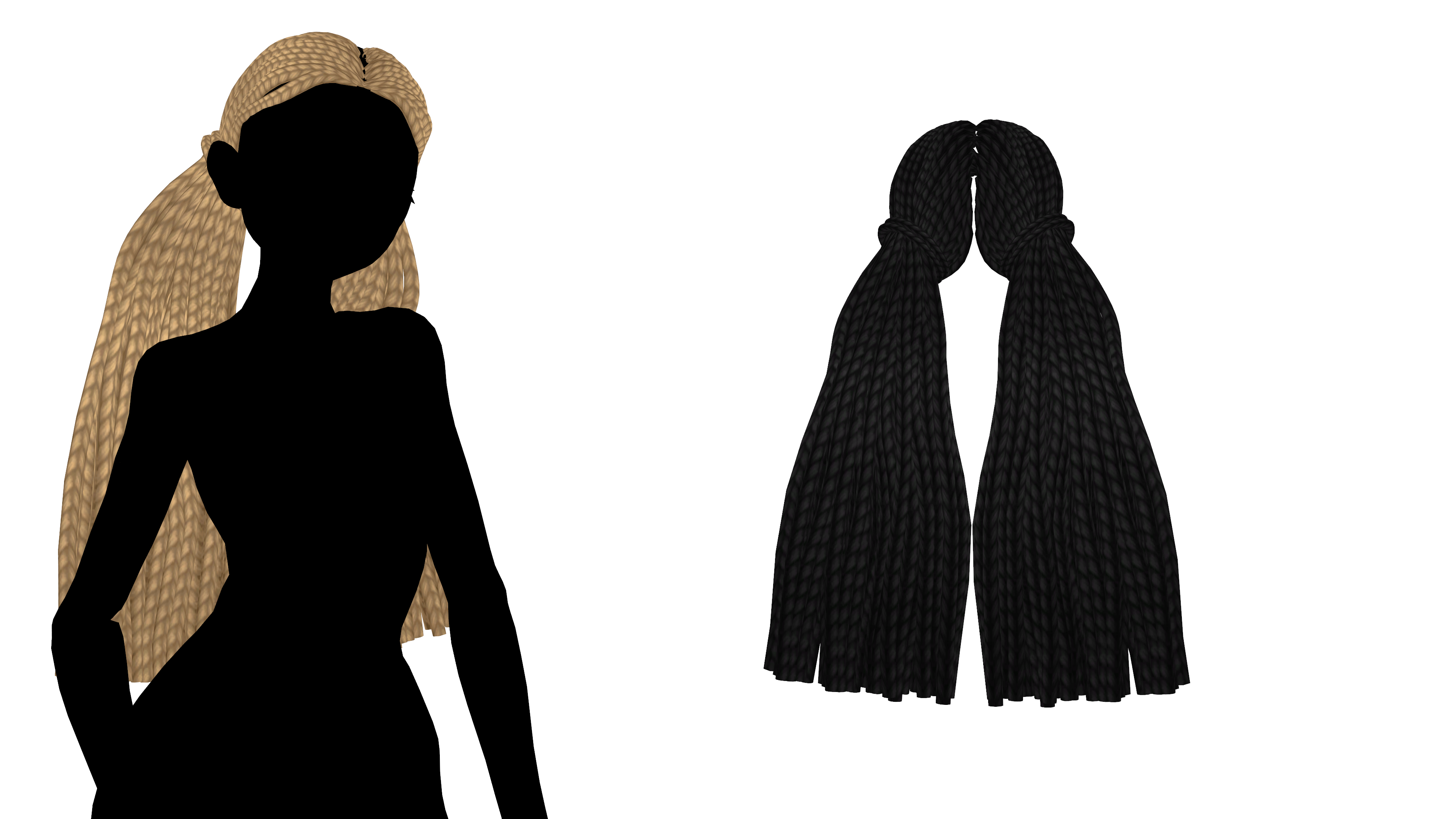 MMD - Sims 4 Bonisha Braids by fake-n-true on DeviantArt