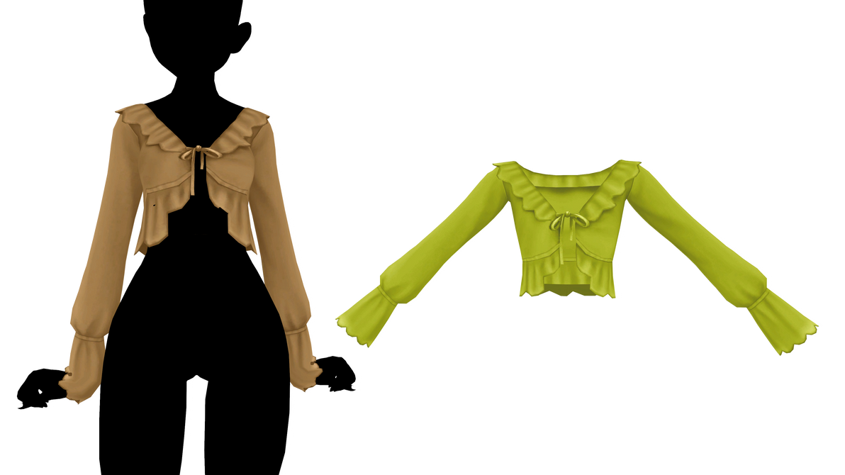 MMD - Sims 4 Arabella Top by fake-n-true on DeviantArt