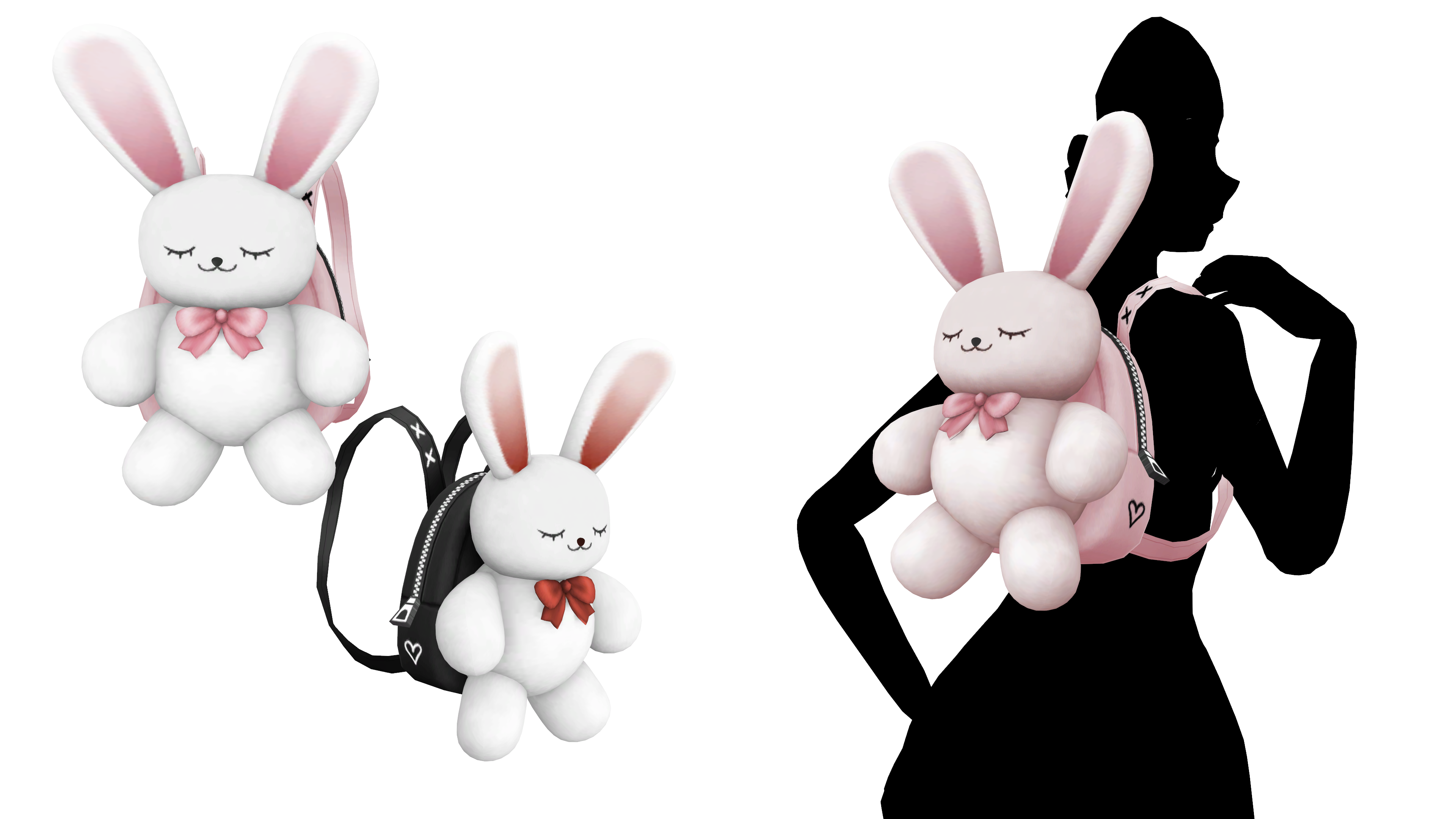 MMD - Sims 4 Bunny Backpack by fake-n-true on DeviantArt