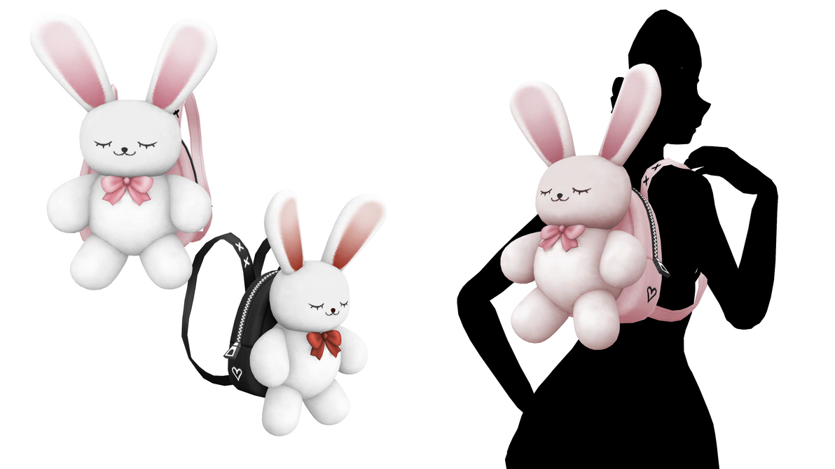 MMD - Sims 4 Bunny Backpack by fake-n-true on DeviantArt