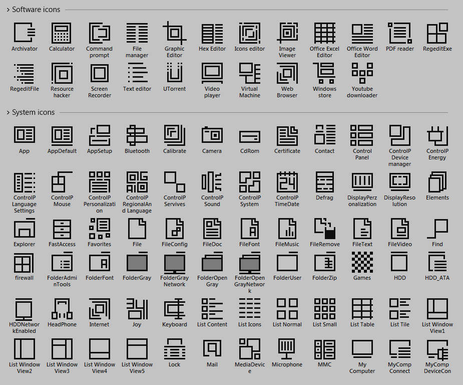 Simple black icons 2018 by blazezone on DeviantArt