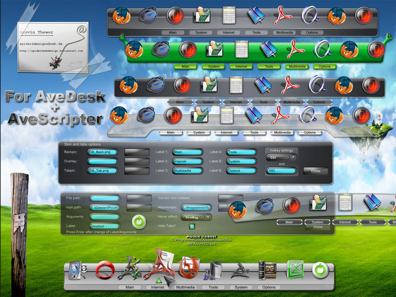TabbedDock 1.0 FINAL f.AveDesk by spider4webdesign on DeviantArt