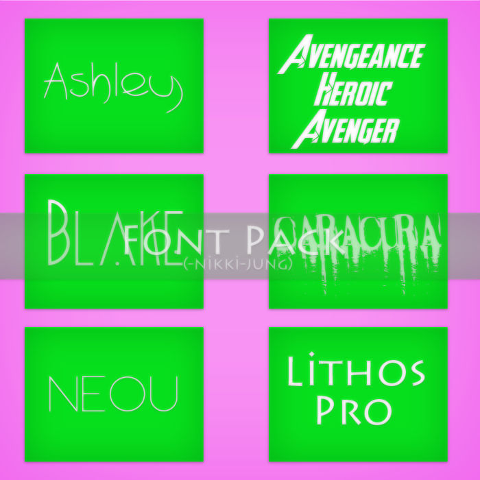 Font Pack by nikki-YO on DeviantArt