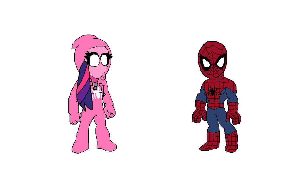 Chibi Spider-Man and Spider-Twi by alvaxerox on DeviantArt