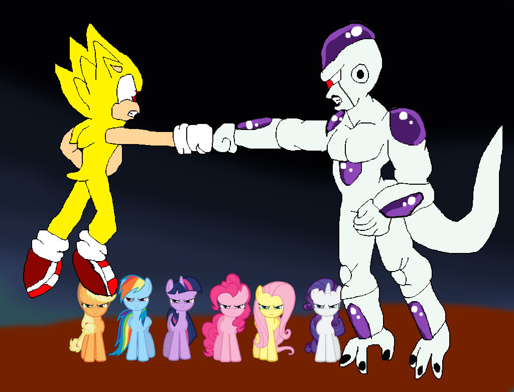 Super Sonic vs Frieza (Coloured) by alvaxerox on DeviantArt