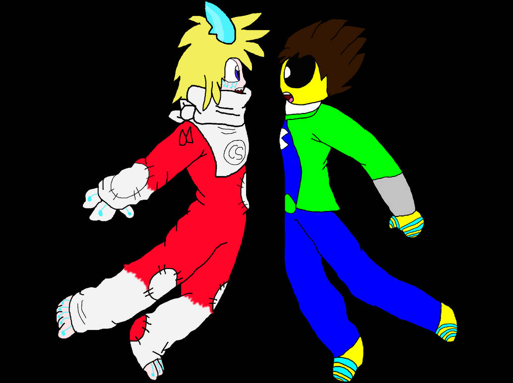 Cyber-Shark and Pac-Kid fuse (Colored) by alvaxerox on DeviantArt