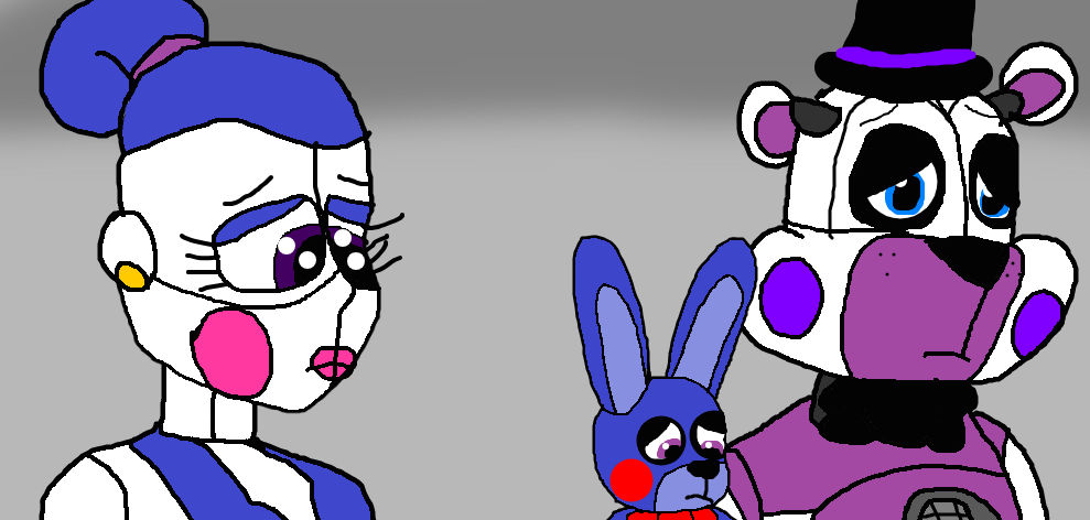 Sad Ballora and Funtime Freddy by alvaxerox on DeviantArt