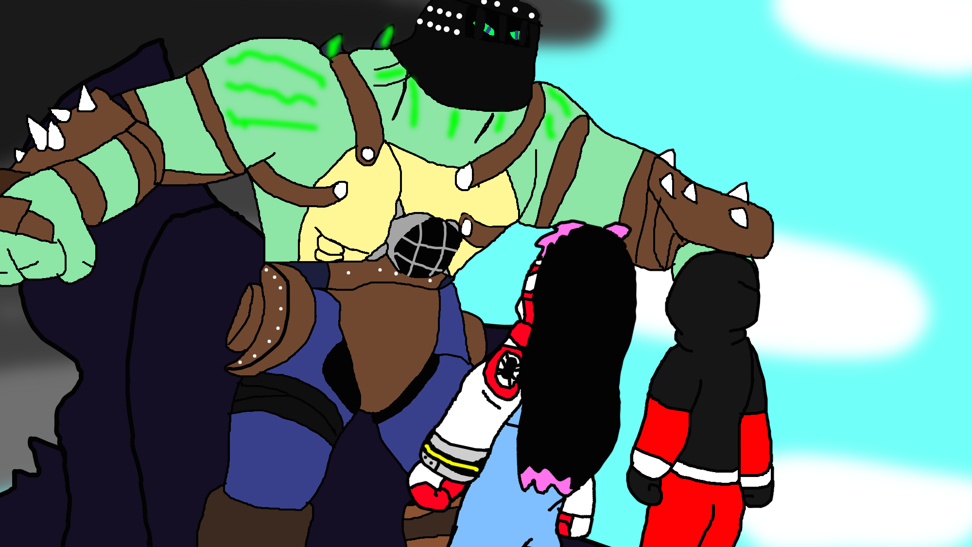 Spider-Tsundere and Funnel Web vs Maximus Kong by alvaxerox on DeviantArt