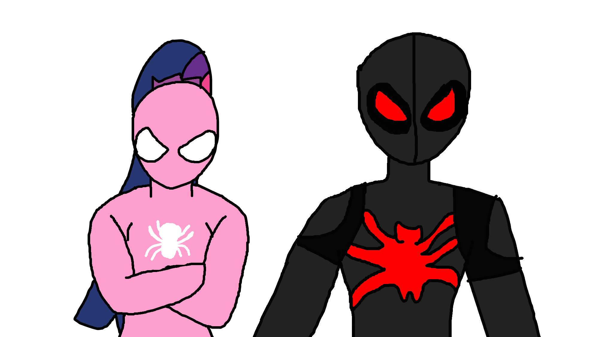 Pink Spider-Girl and Spider Strike by alvaxerox on DeviantArt