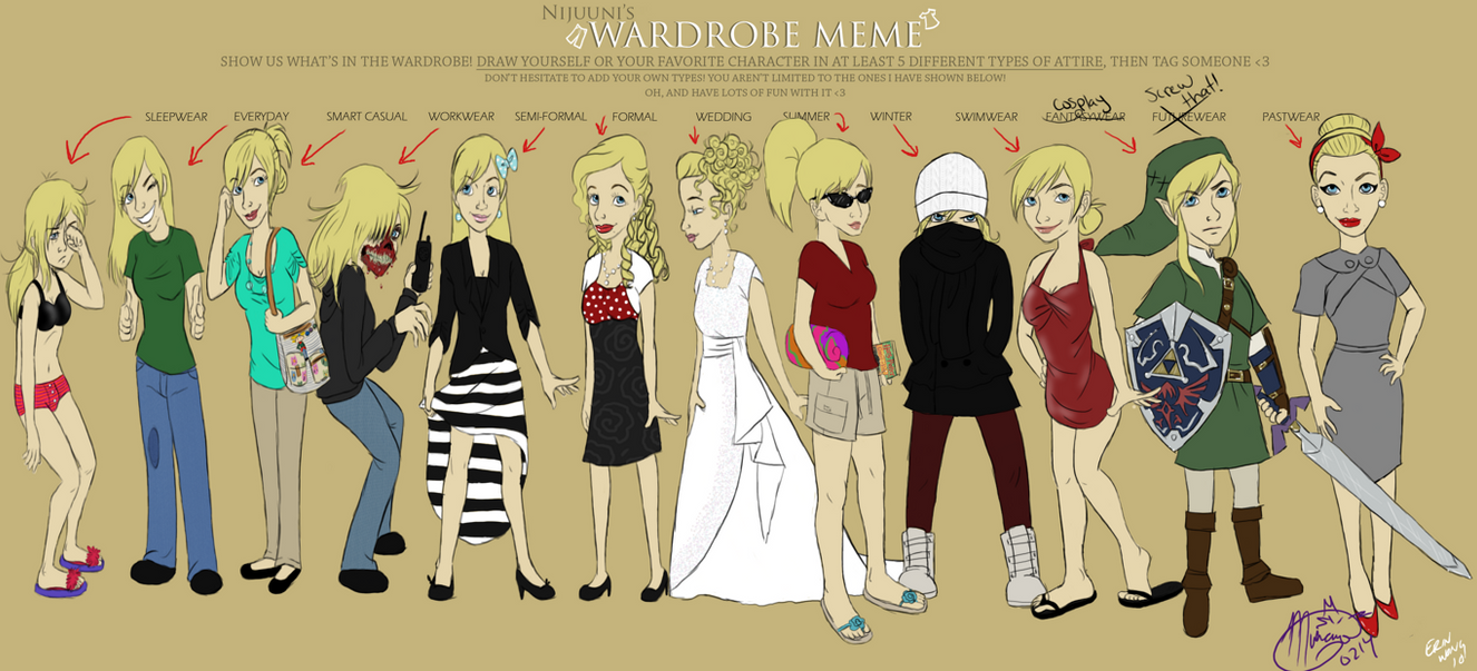 Wardrobe Meme by nicolemtracy on DeviantArt