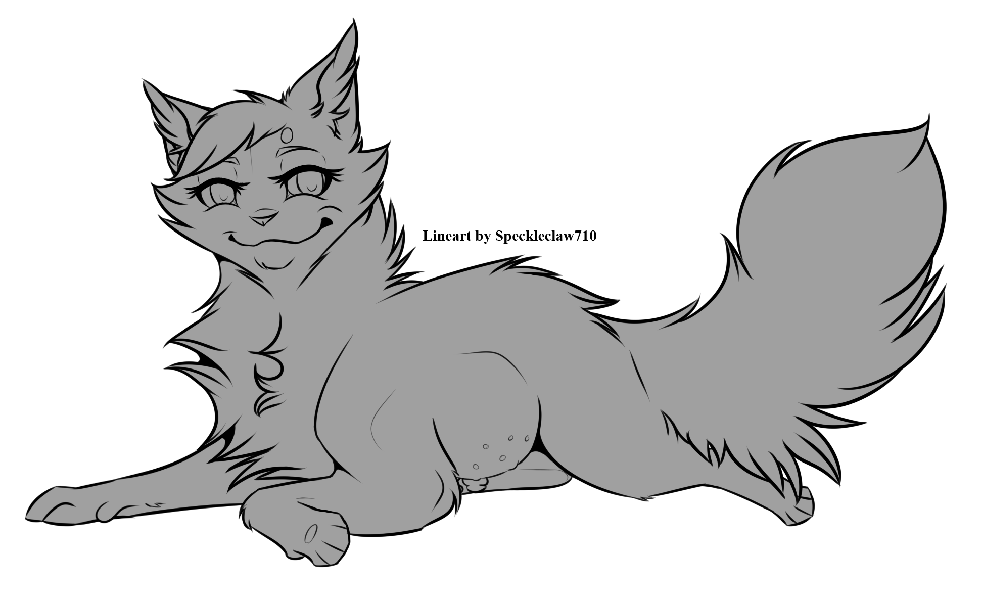 She Cat Lineart