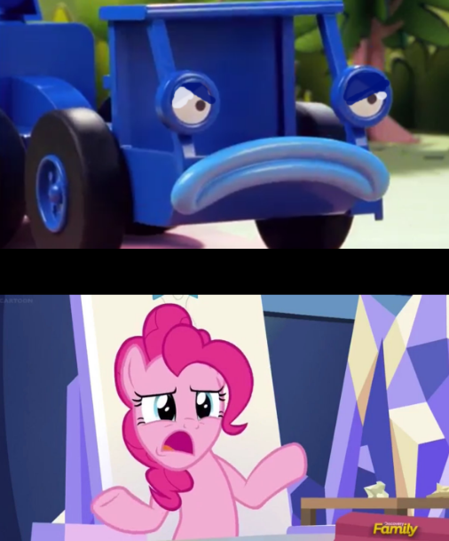 lofty glares at pinkie pie by batman714 on DeviantArt