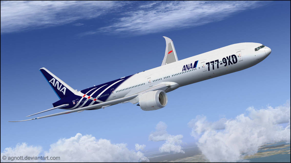 B777-9X All Nippon Airways (777-9XD) Repaint by agnott on DeviantArt
