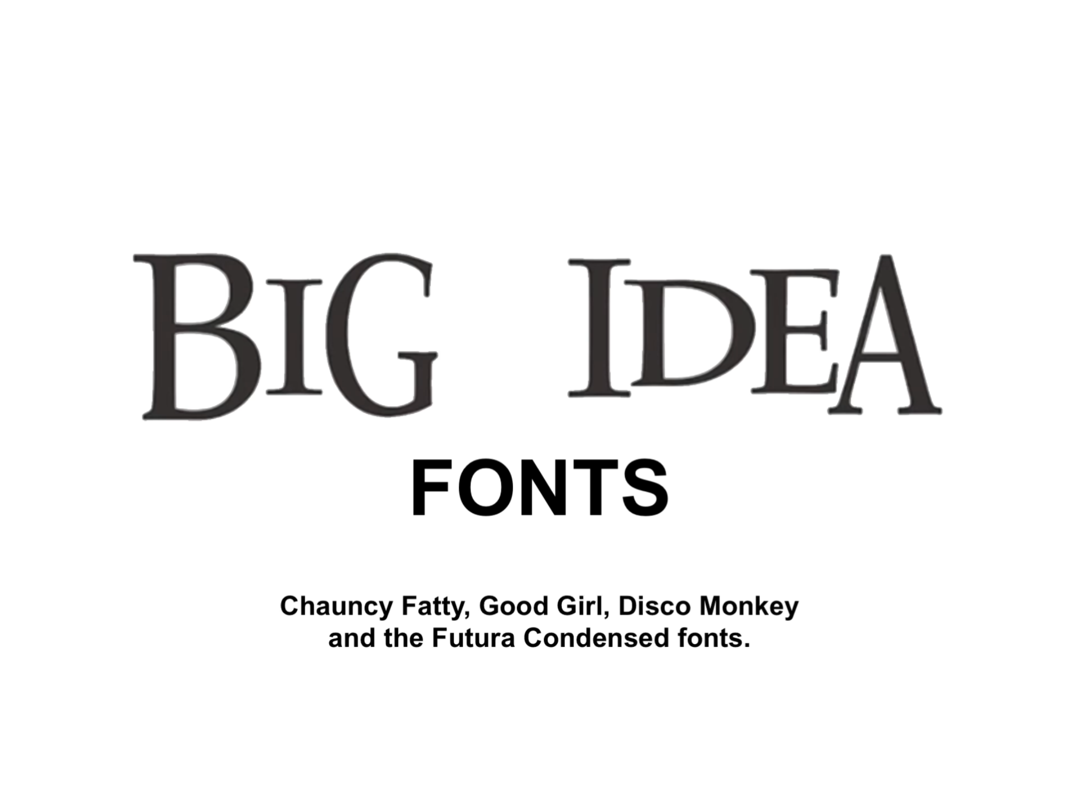 Big Idea Fonts by inewcomb2006 on DeviantArt
