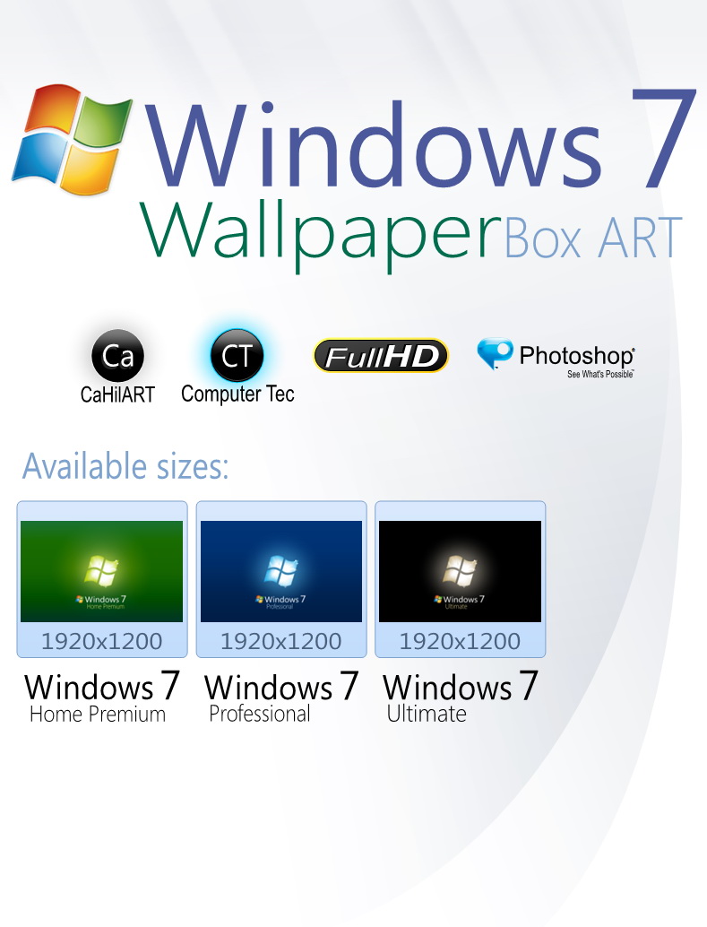 Windows 7 Box ART Wallpaper by CaHilART on DeviantArt