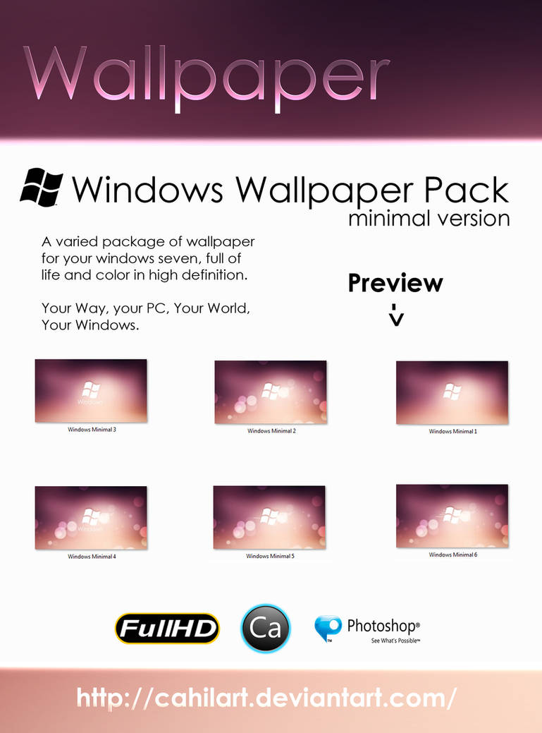 Wallpaper Windows Minimal Pack by CaHilART on DeviantArt