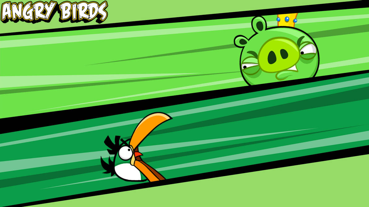Angry Birds Wallpaper green by vyndo on DeviantArt