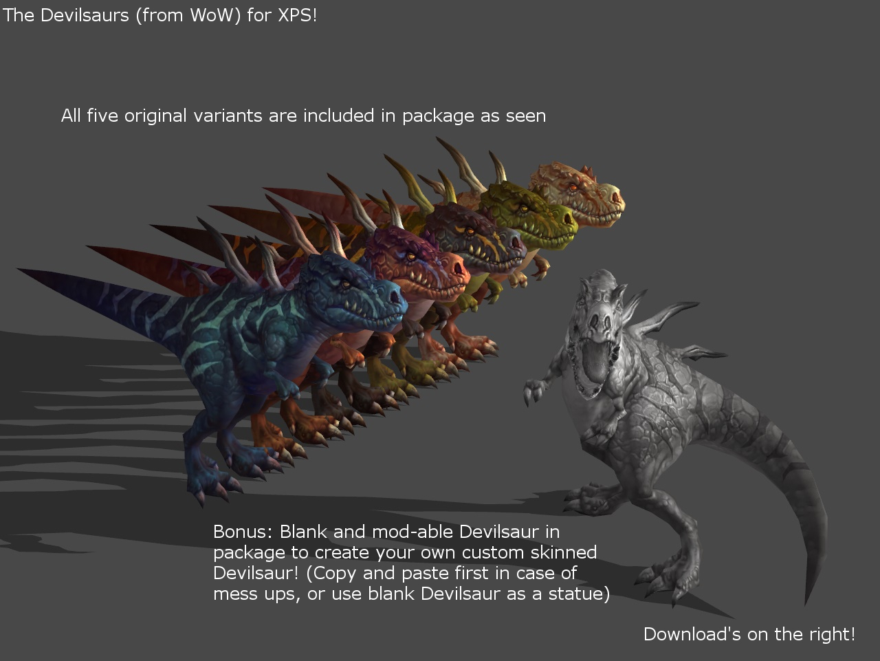 The Devilsaurs (From WoW) for XPS! by Jorn-K-Nightmane on DeviantArt