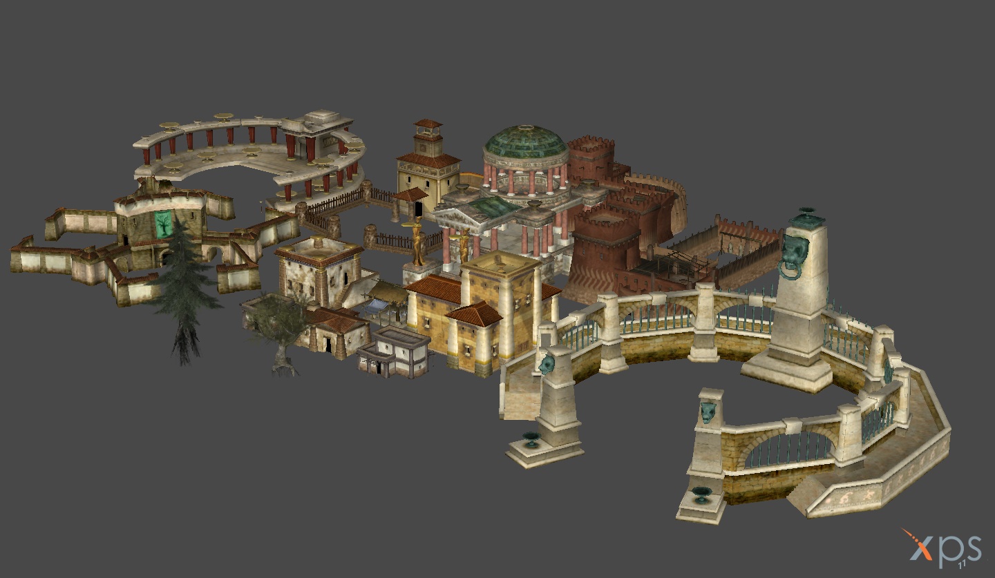 Greek Buildings (Black and White 2) for XPS/XNA! by Jorn-K-Nightmane on ...