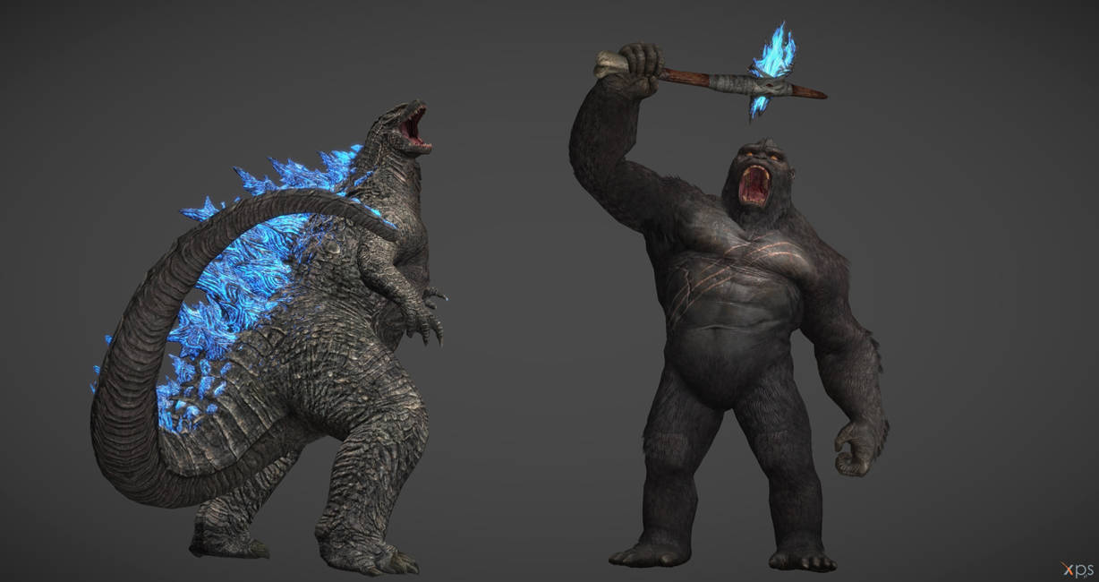 Godzilla and Kong (Titan Chasers) for XPS/FBX by Jorn-K-Nightmane on ...
