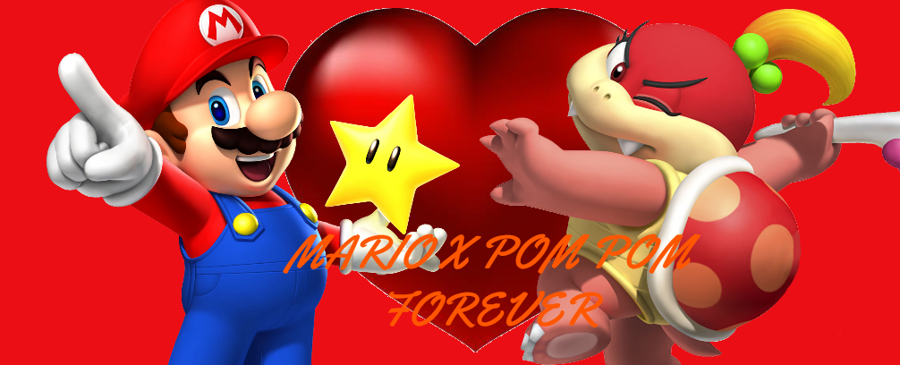 Mario and Pom Pom Forvever. :) by PhantomMasterRamos89 on DeviantArt