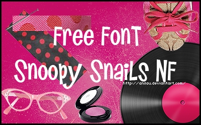 Snoopy Snails NF Font by aNiLaU on DeviantArt
