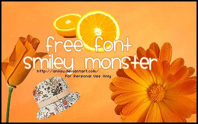 Smiley Monster Font by aNiLaU on DeviantArt