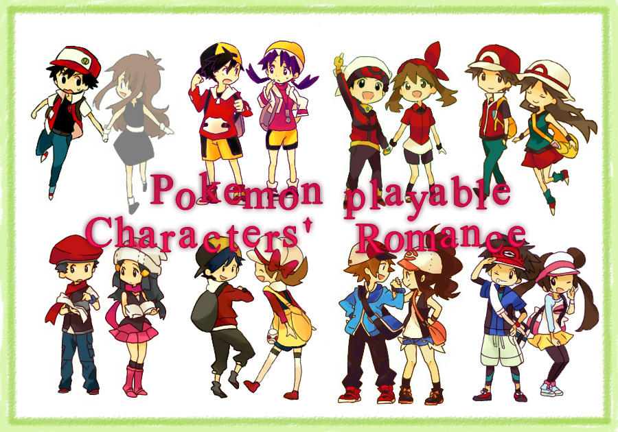 Pokemon Playable Characters render pack by MegaBleachy on DeviantArt