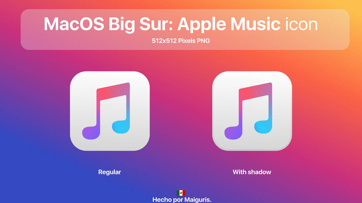 MacOS Big Sur Apple Music logo by Maiguris on DeviantArt