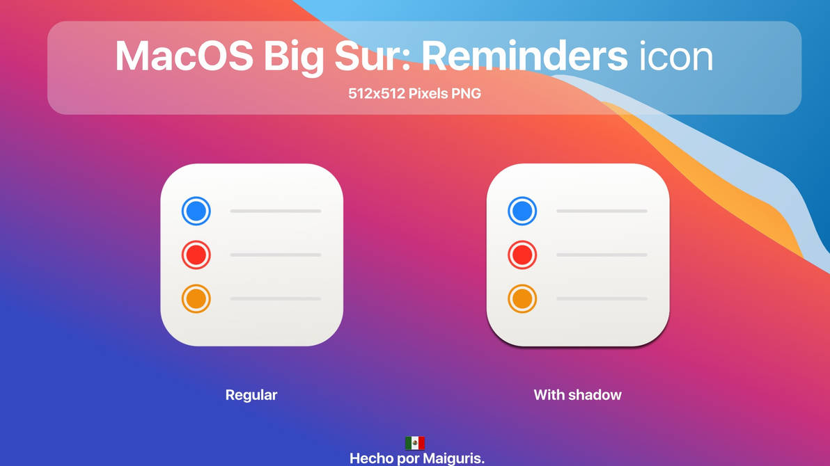 MacOS BigSur: New Reminders Icon by Maiguris on DeviantArt