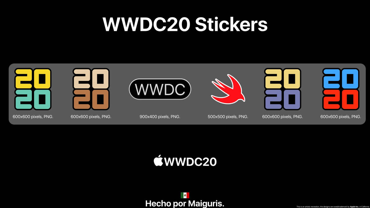 WWDC20 Stickers by Maiguris on DeviantArt