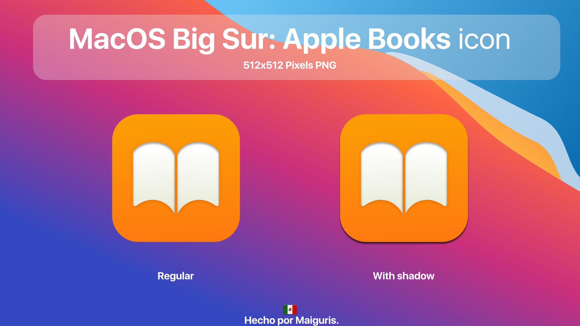 MacOS BigSur Apple Books icon by Maiguris on DeviantArt