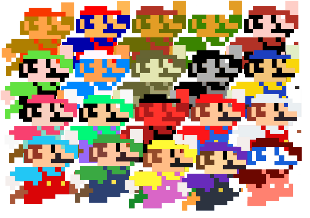 Classic Mario - Smash Bros. Alternate Costumes by Big-Z-2015 on DeviantArt
