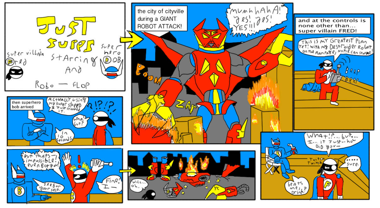 mini comic just super: robo-flop by robertoadder8 on DeviantArt