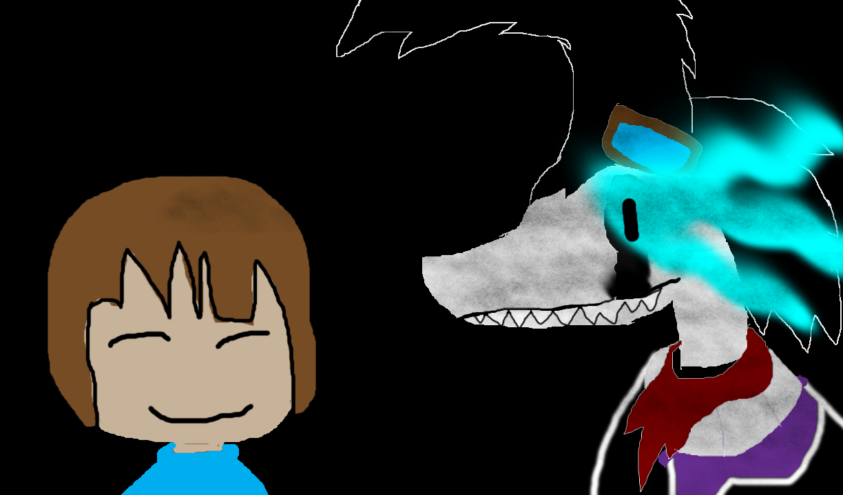 Frisk meets Gaster-Mike by Mikefrightmare on DeviantArt