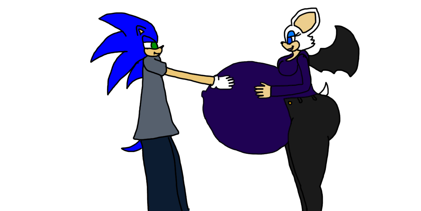 R: Pregnant couple - Sonic x Rouge by Ant-D on DeviantArt