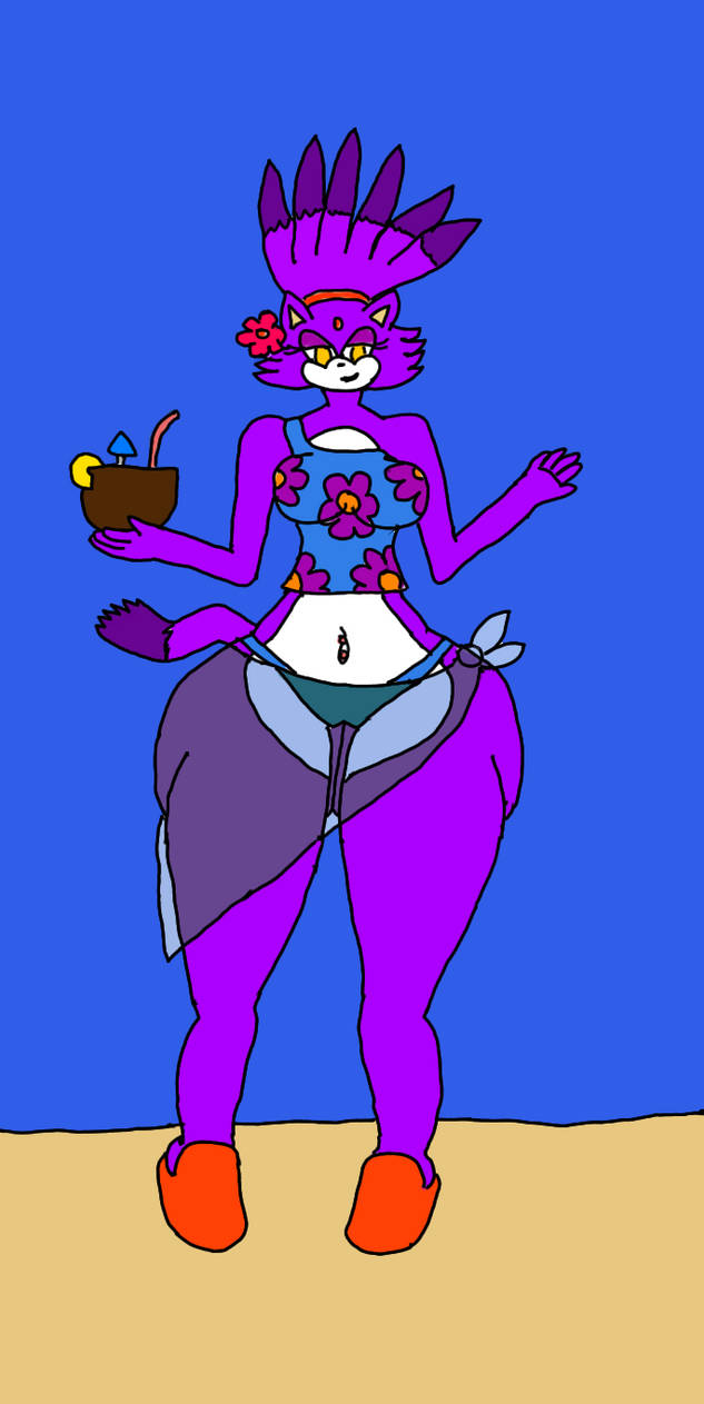 Beach Babe Blaze The Cat By Ant D On Deviantart
