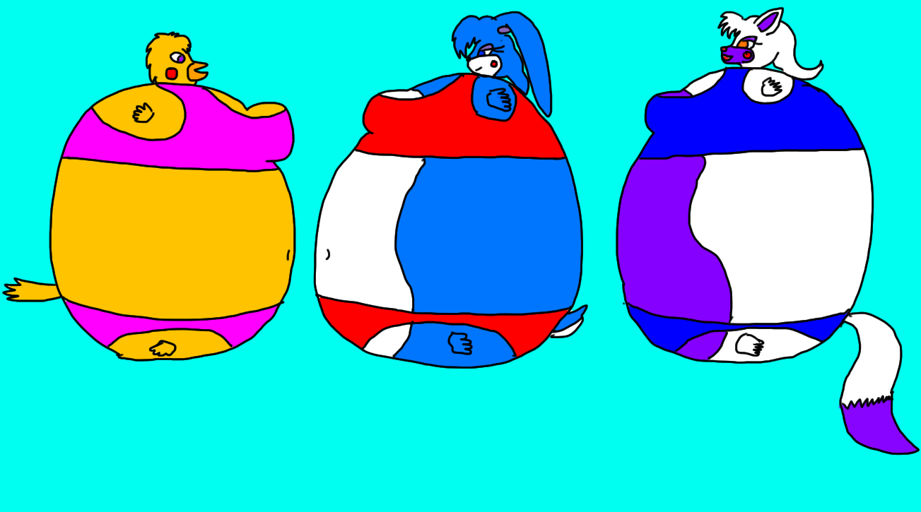 R: Inflated Toy Chica, Toy Bonnie and Mangle by Ant-D on DeviantArt