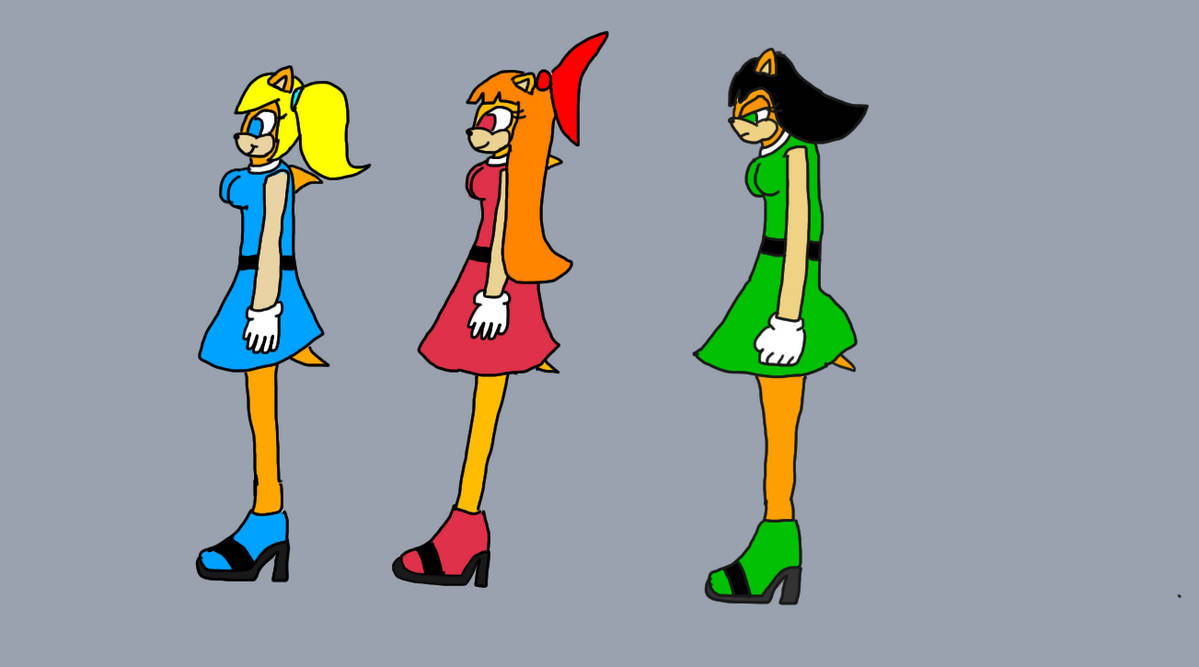 Request Mobian Powerpuff Girls by Ant-D on DeviantArt