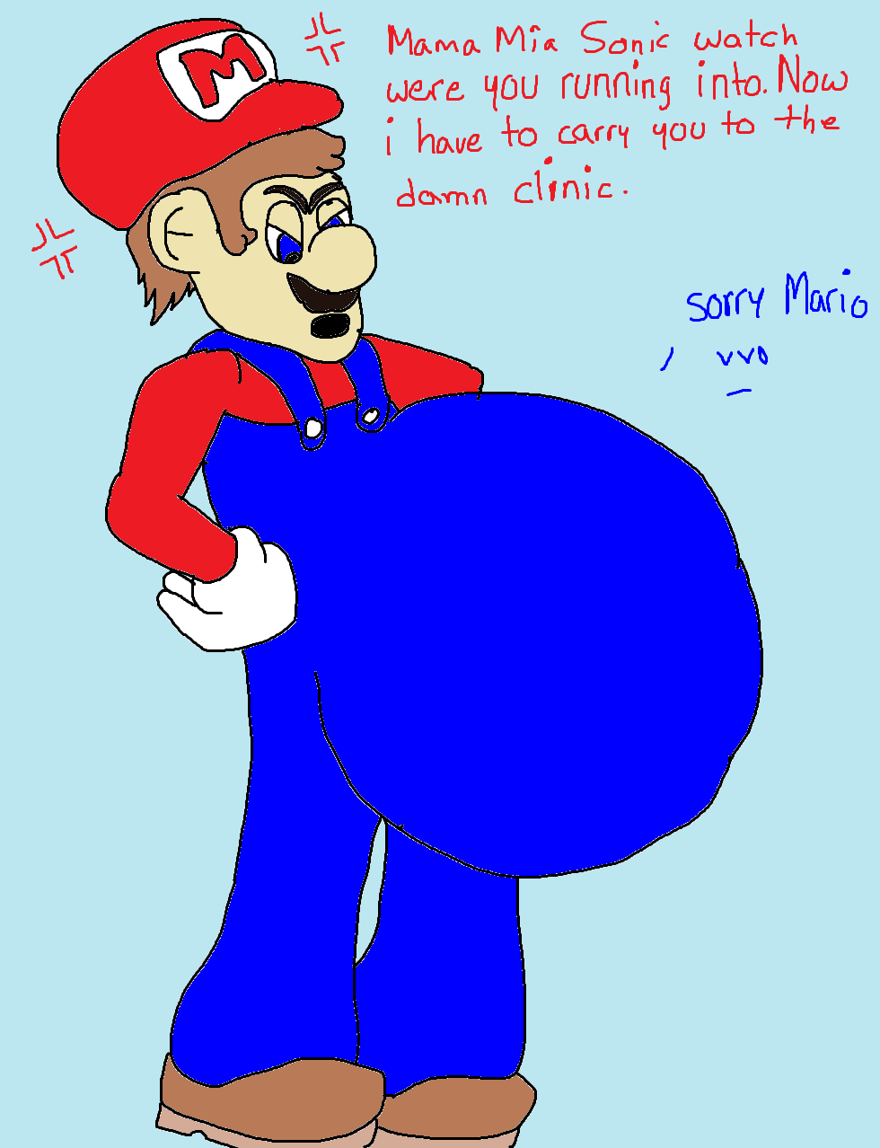 Mario Ate Sonic