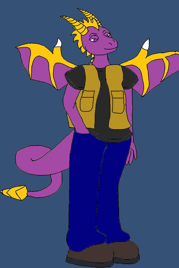 Anthro Spyro The Dragon by Ant-D on DeviantArt