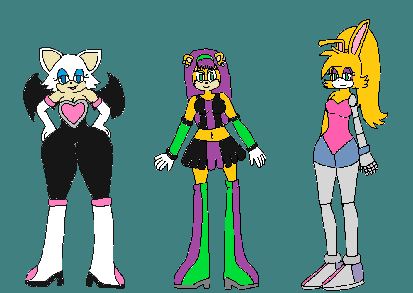 Sonic Girls Collection Bash 7 by Ant-D on DeviantArt