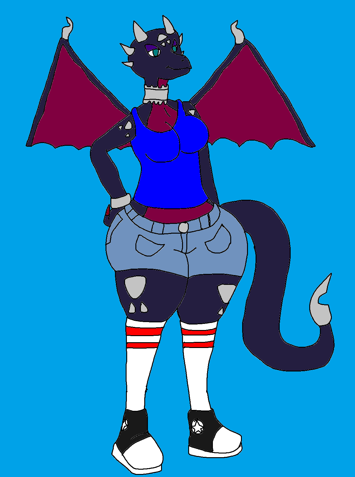Anthro Cynder the Dragoness by Ant-D on DeviantArt