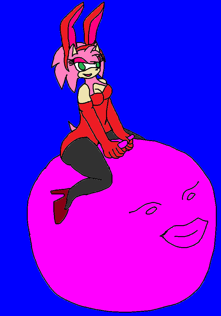 R: Playboy Bunny Amy Rose On Space Hopper by Ant-D on DeviantArt