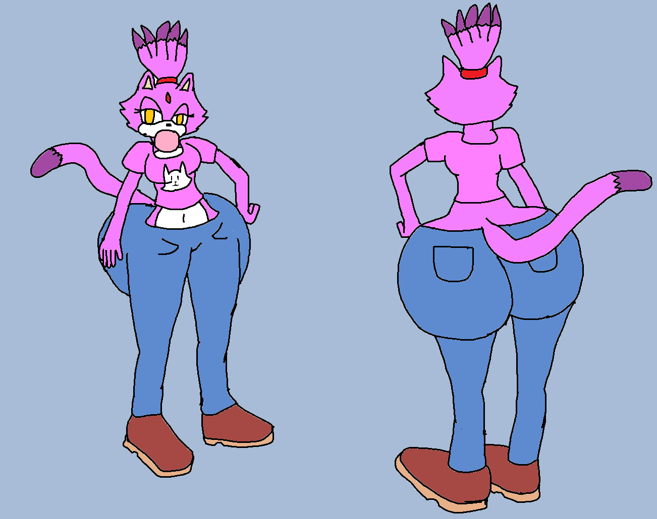 Blaze The Cat [big Butt] By Ant D On Deviantart