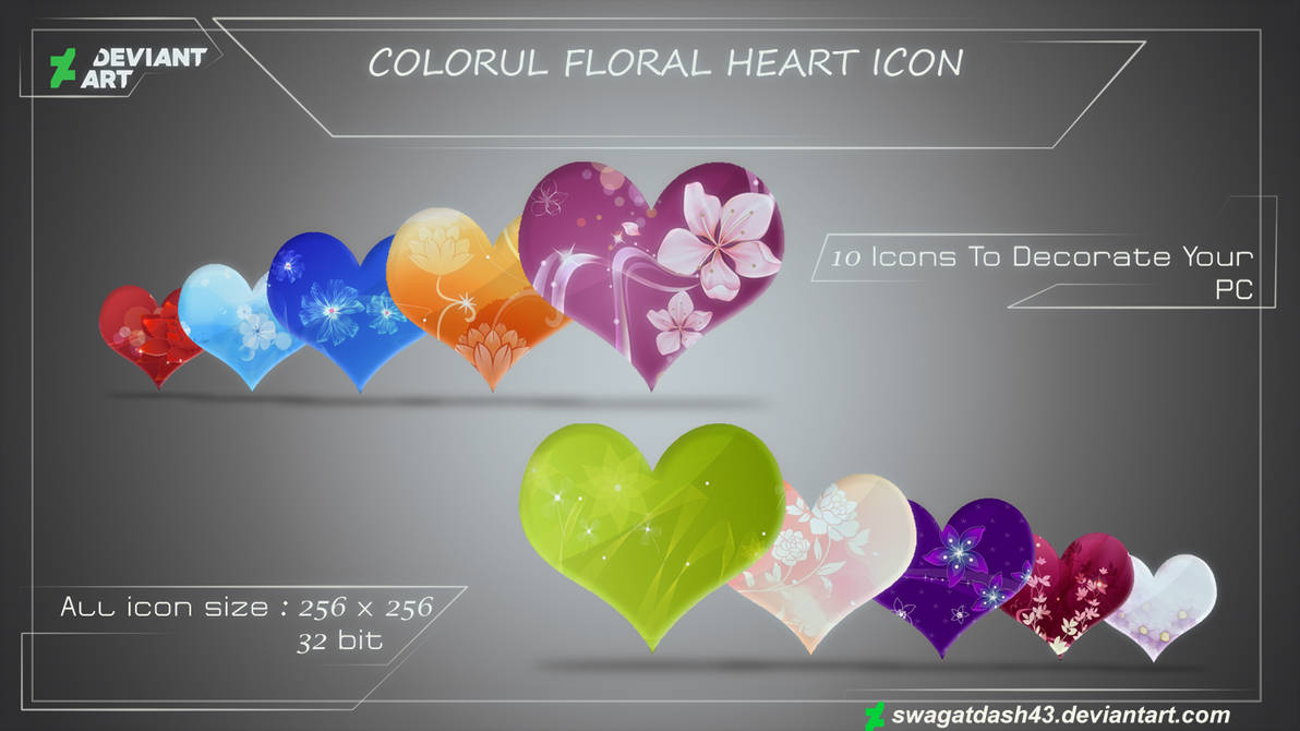 Floral Heart icon pack by swagatdash43 on DeviantArt