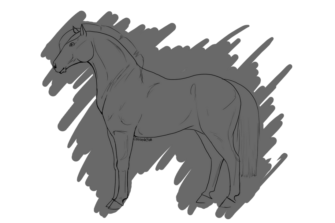 [Free] Customization Horse Lineart by cazoo6 on DeviantArt