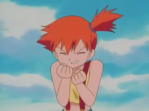 Misty angry gif from Pokemon episode 1 by yoswallow on DeviantArt