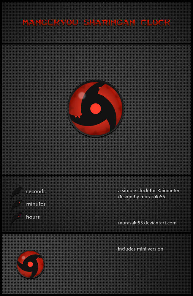 Mangekyou Sharingan Clock by murasaki55 on DeviantArt